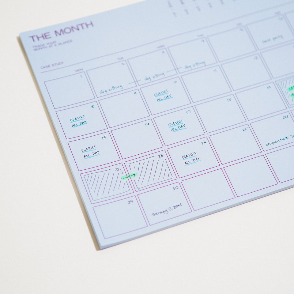 Monthly Desk Planner – Case Study