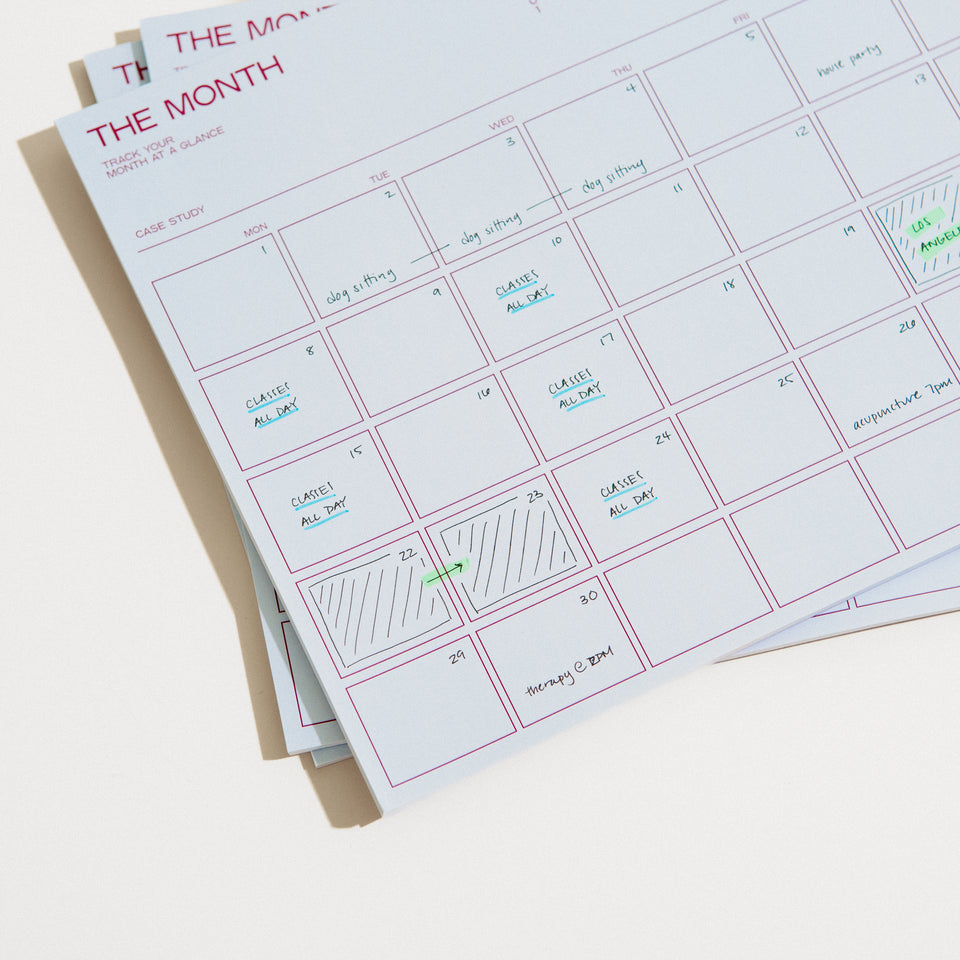 Monthly Desk Planner – Case Study