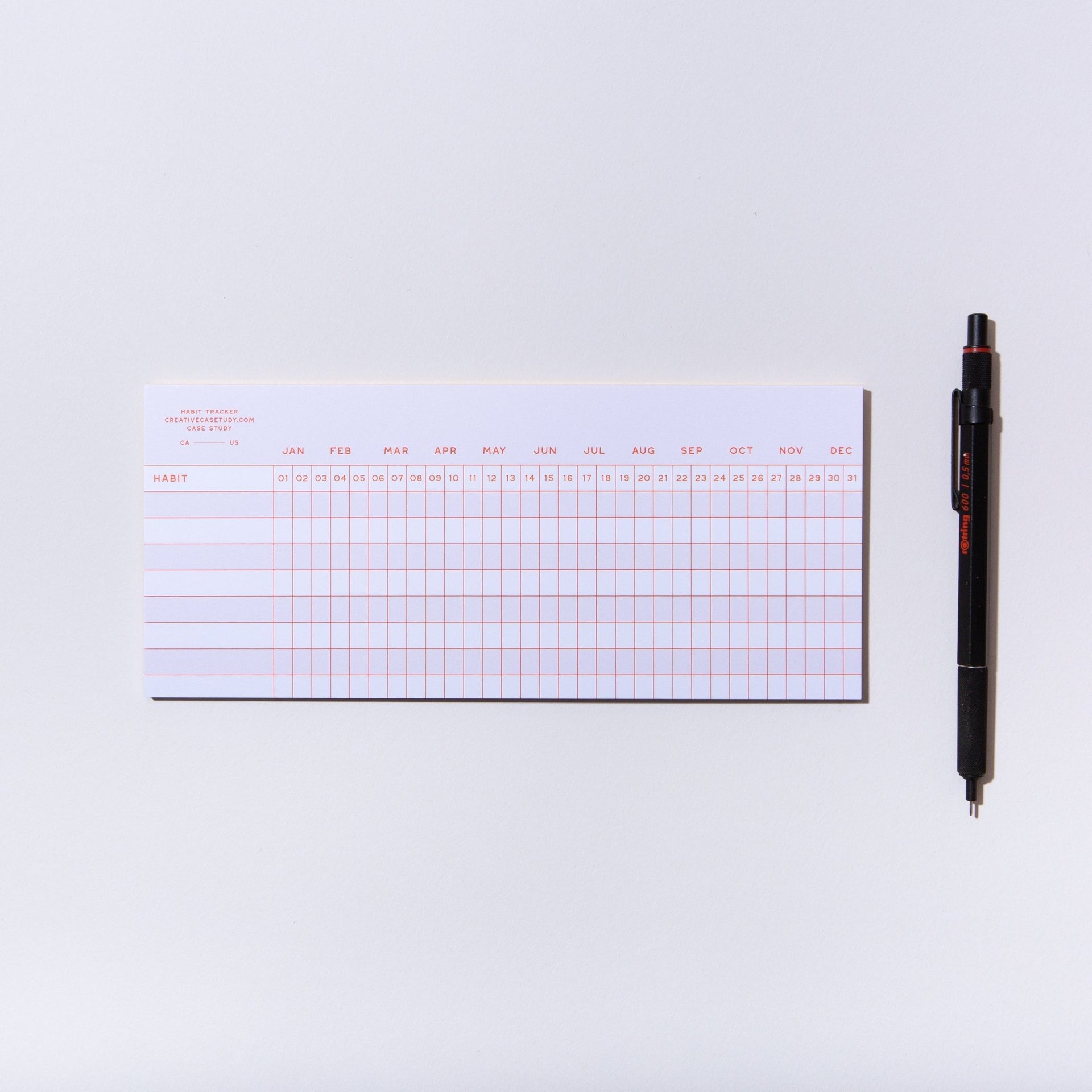 Habit Tracker Notepad – Case Study