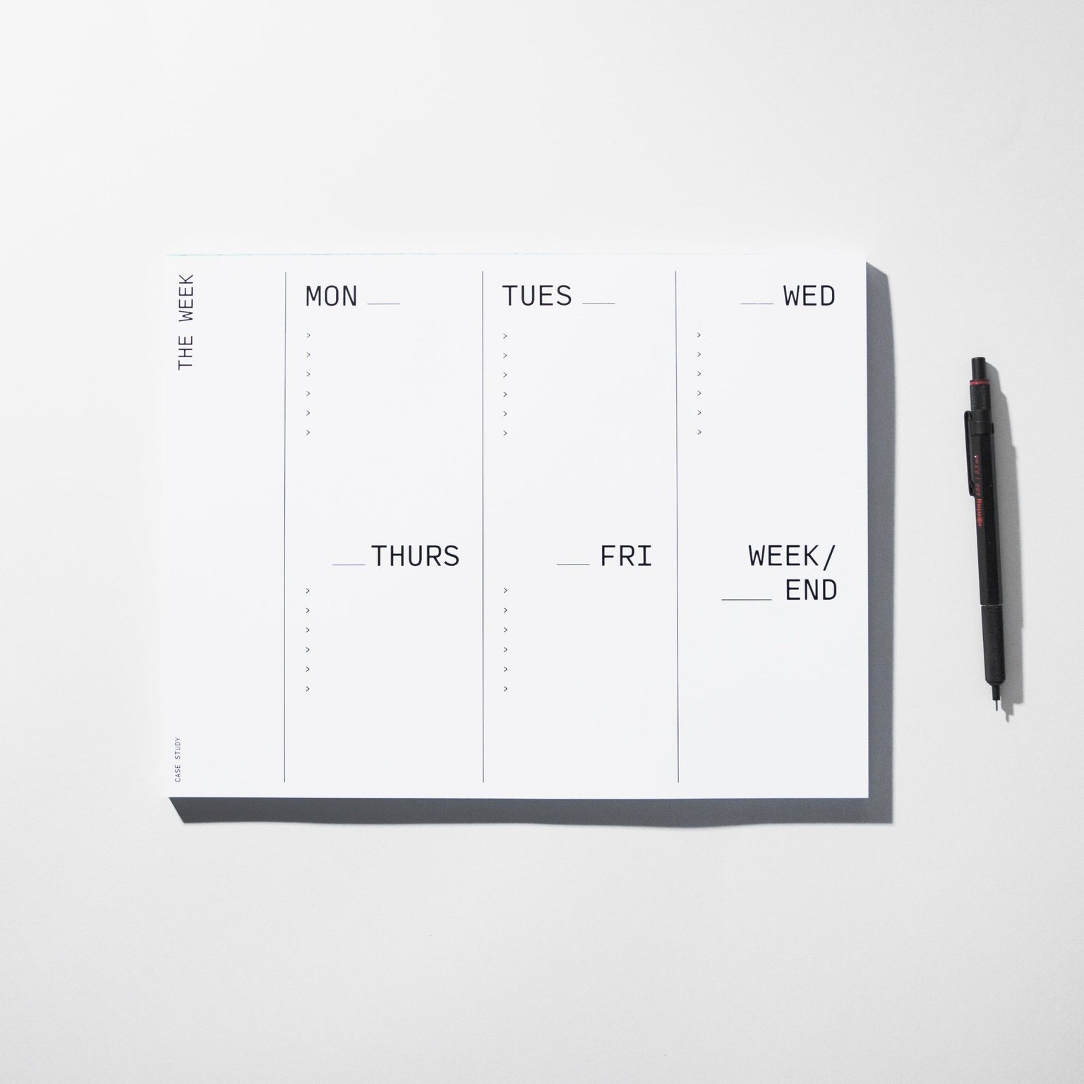 Weekly Planner Desk Pad – Case Study