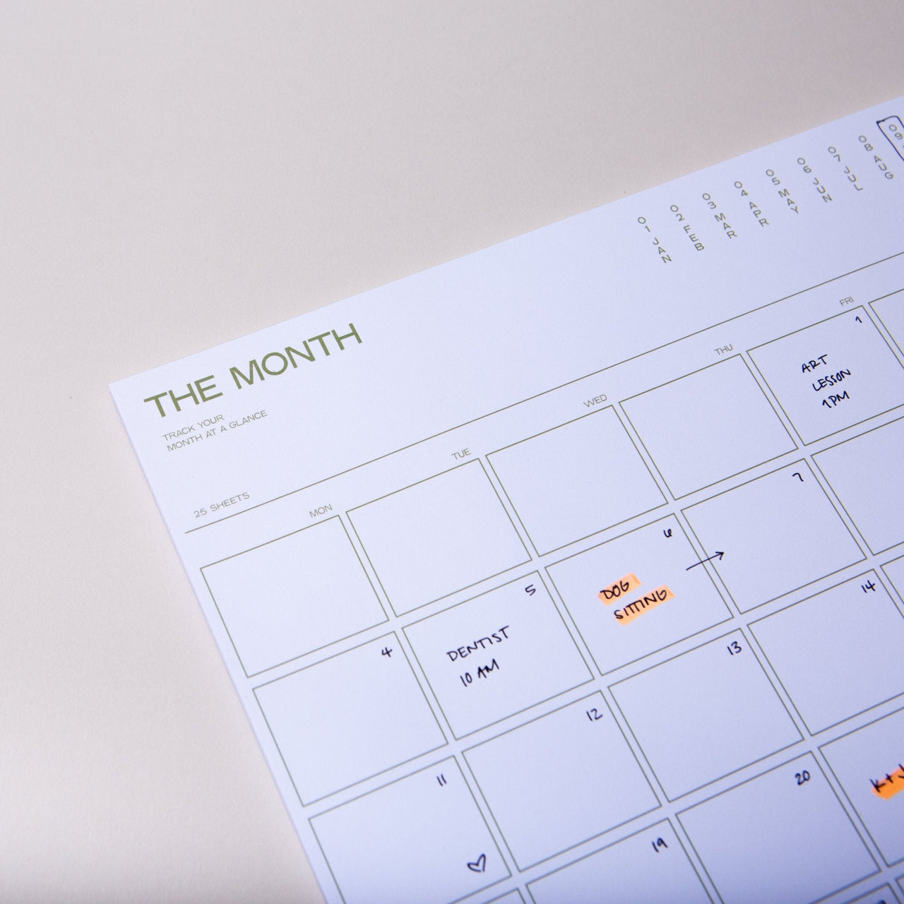 Monthly Desk Planner – Case Study