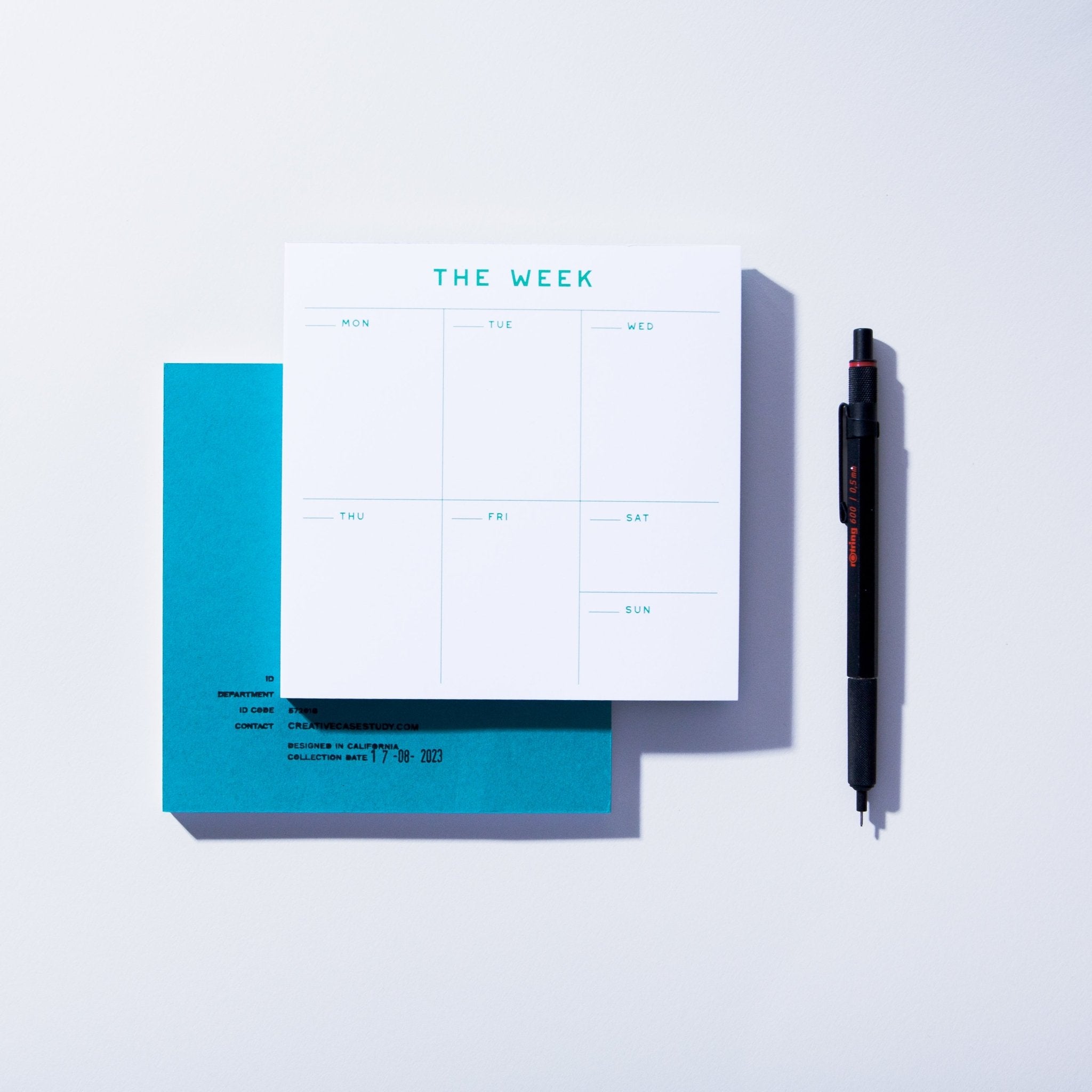 Small Weekly Desk Planner – Case Study