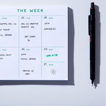 Small Weekly Desk Planner – Case Study