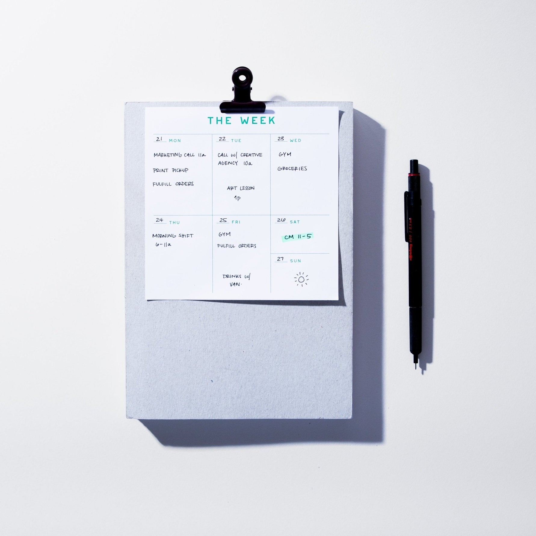 Weekly Planner Notepad – Case Study